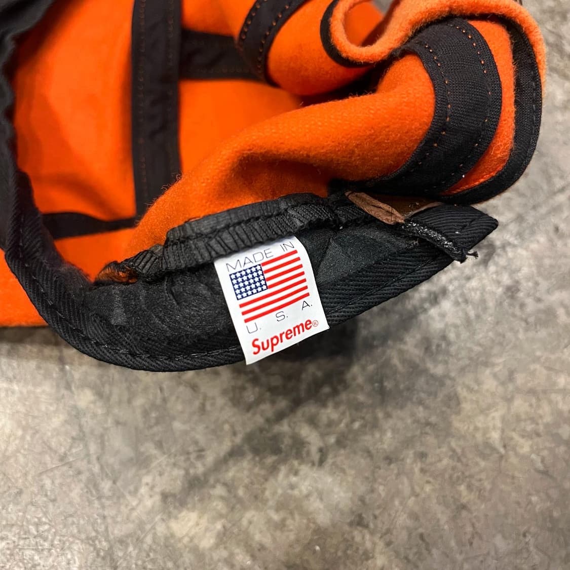 18FW 슈프림 울 네온 오렌지 캠프캡 | 후루츠패밀리