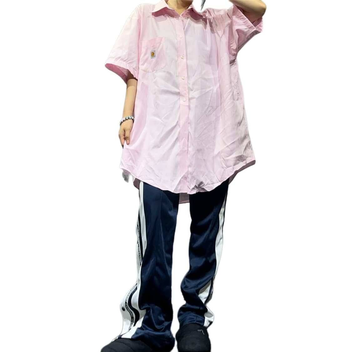 Crump Navy Side open Pants - 후루츠패밀리