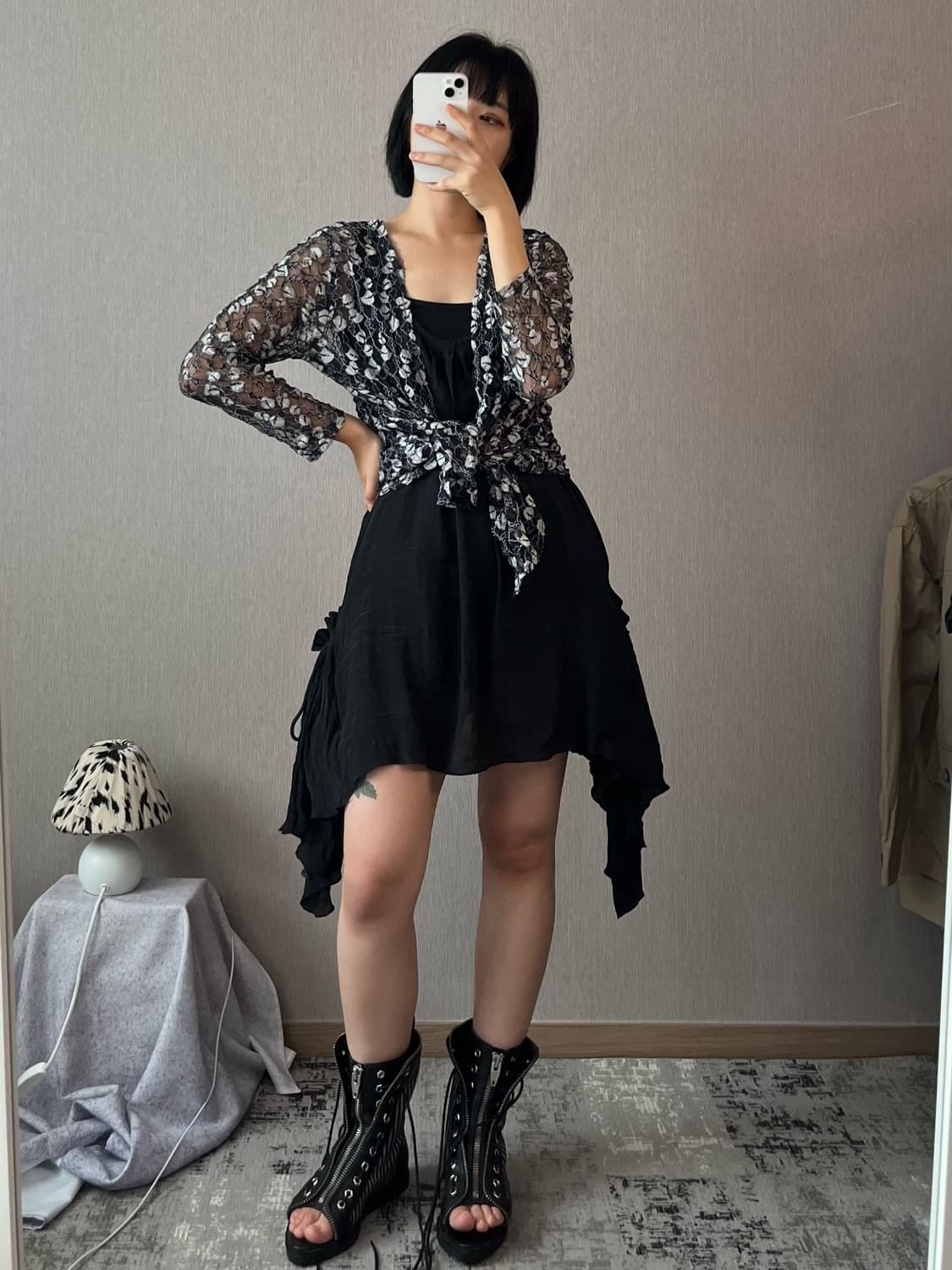 black big pocket long ops | 후루츠패밀리