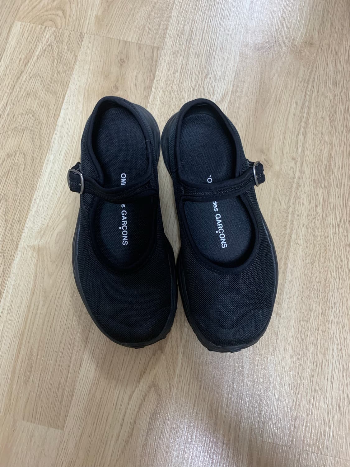 UK5 꼼데가르송 x 살로몬 rx 3.0 메리제인 블랙 - 후루츠패밀리