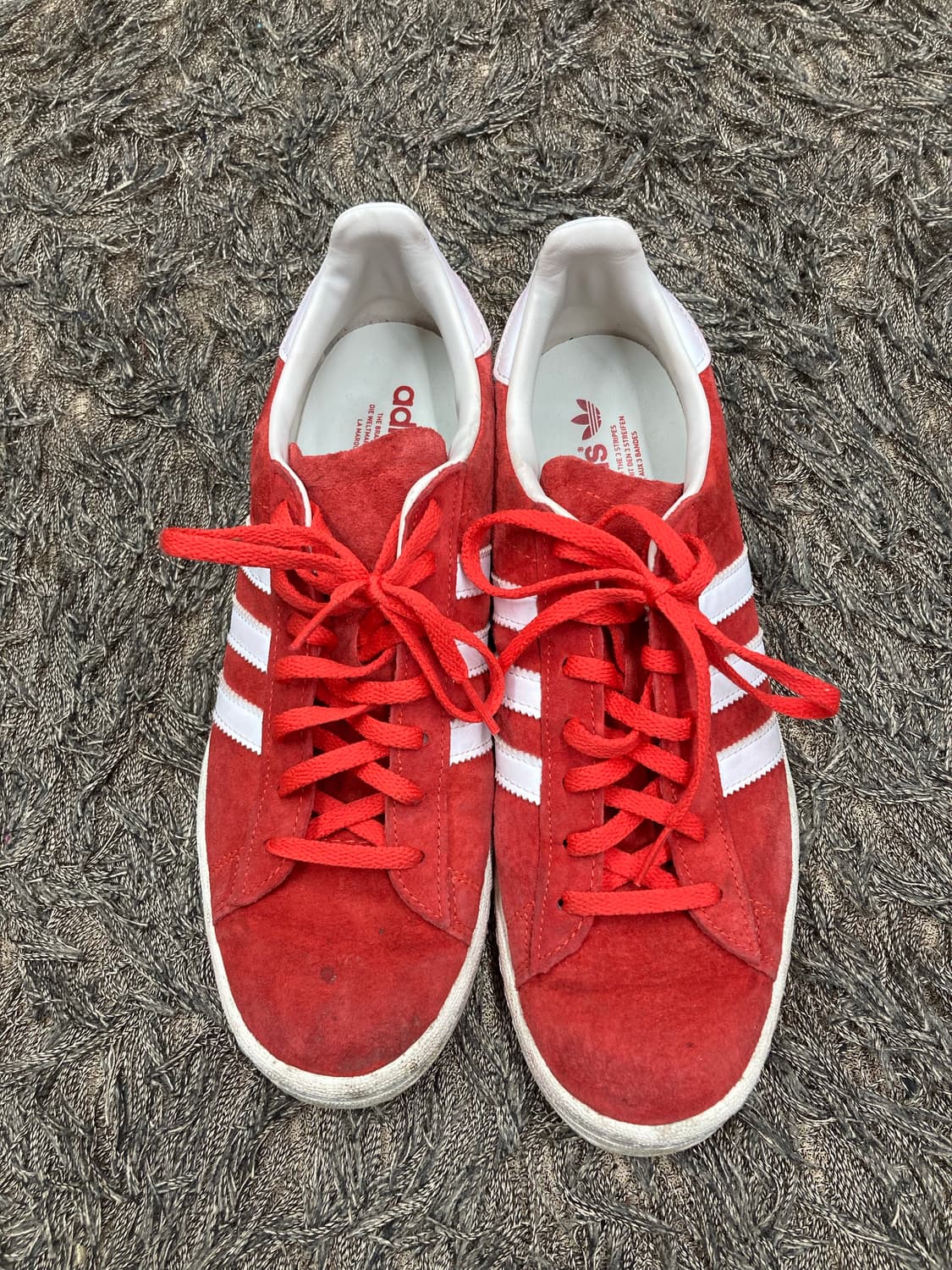 아디다스 캠퍼스 80s 하이레스 레드 255~260사이 | 후루츠패밀리