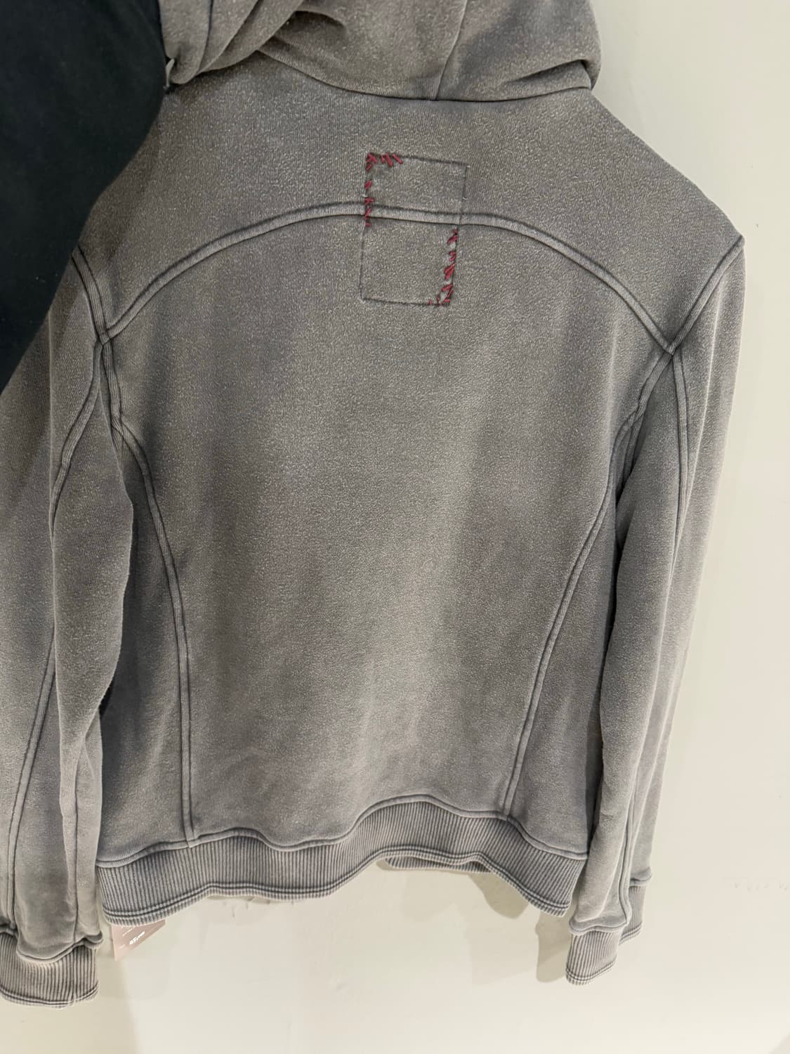 blue grey washing pocket hood zip-up | 후루츠패밀리