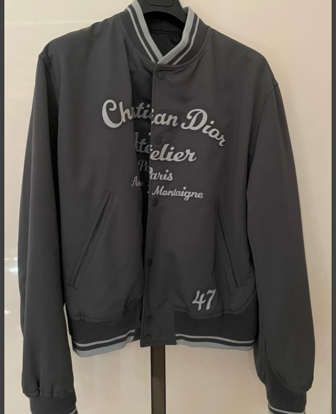 [52]22ss디올 바시티 봄버 테디자켓 | 후루츠패밀리