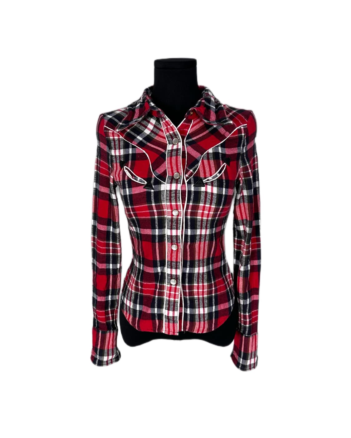 D.I.A. western check slim shir - 후루츠패밀리