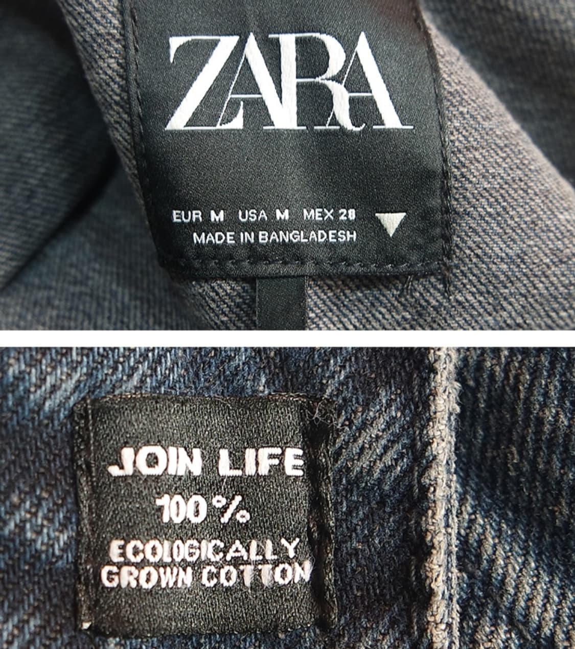 ZARA join life 오버핏 숏 데님 자켓 | 후루츠패밀리
